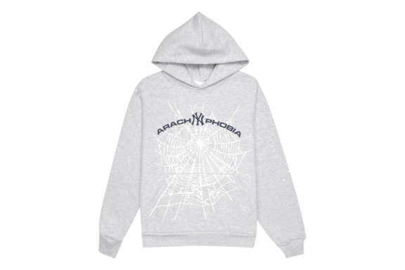 Sp5der Arach NY Phobia Hoodie Ash Grey – SneakCenter